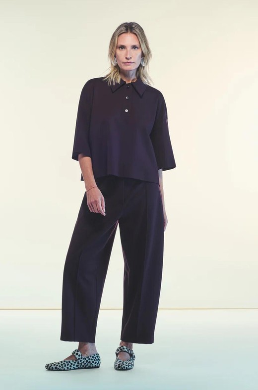 Libby blouse with half button | LIVIANA CONTI | emporium.si