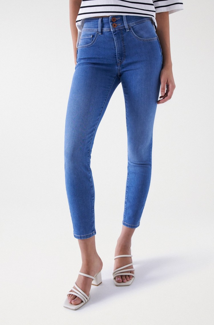 SALSA JEANS Push In Secret cropped skinny fit jeans hlače | Emporium