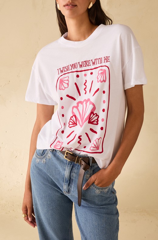 Bombažna majica z vezenino | PENNYBLACK | emporium.si