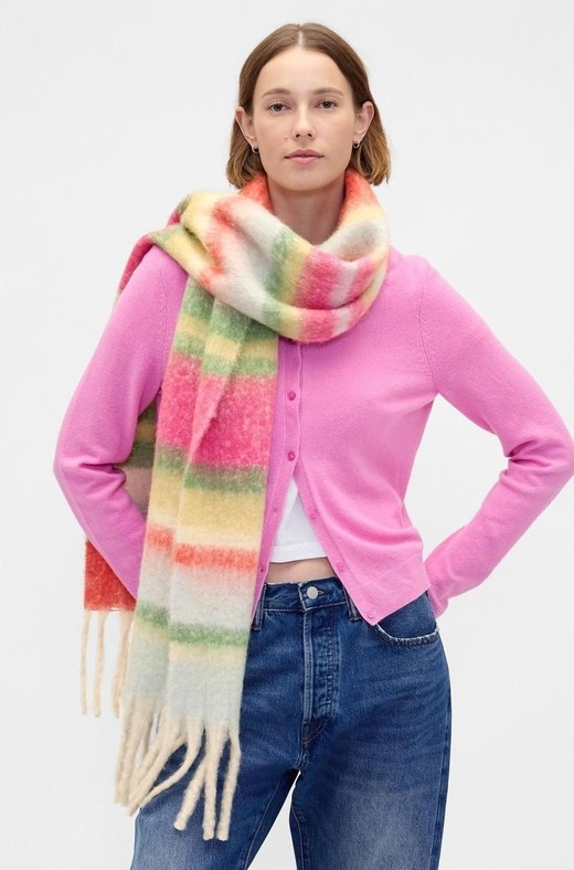 Ženski pleten šal z resami | GAP | emporium.si